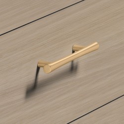 Greb, zinklegering, flet mønster, antracit, 177 mm